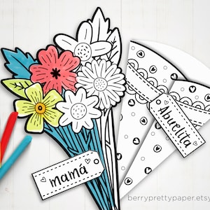 Dia De Las Madres Card Printable, Spanish Mothers Day Flowers Card ...