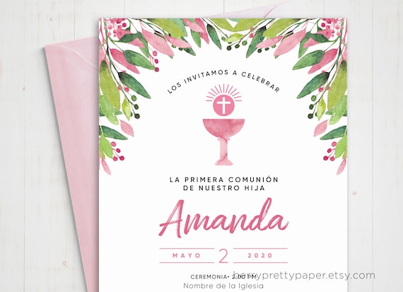 Mi Primera Comunion Invitaciones