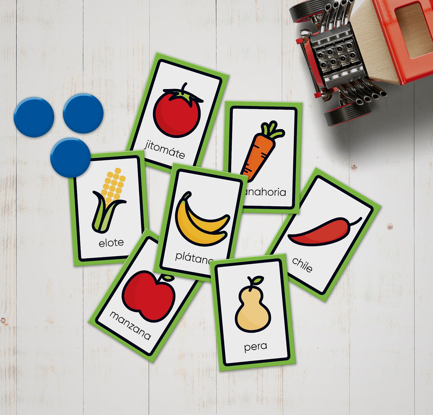 Bingo in Spanish for Kids - Bingo Game to Play and Learn Spanish Fruit ...