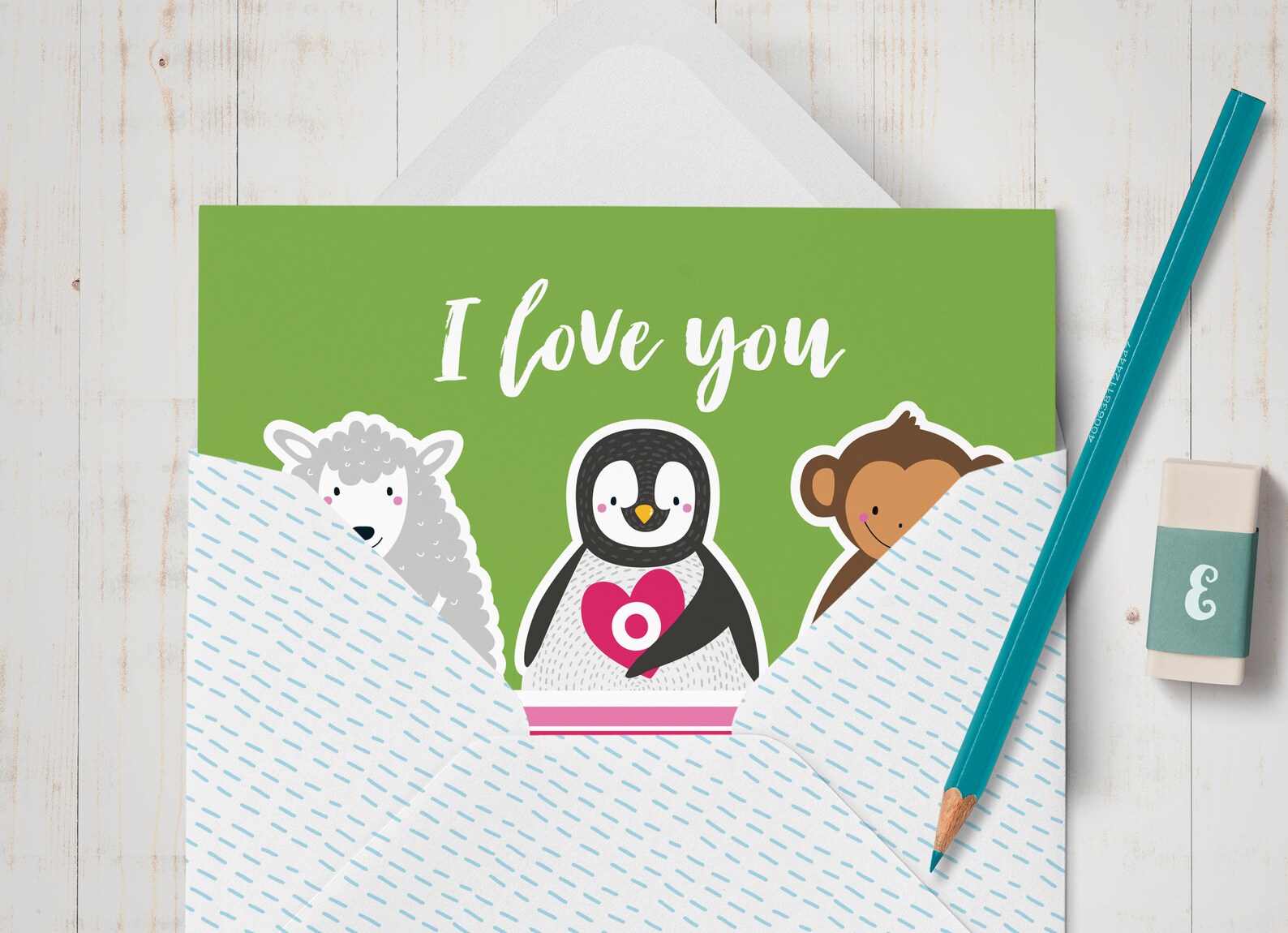 Printable Mothers Day Card - I Love You Card - Kid Card for Mom - Cute ...