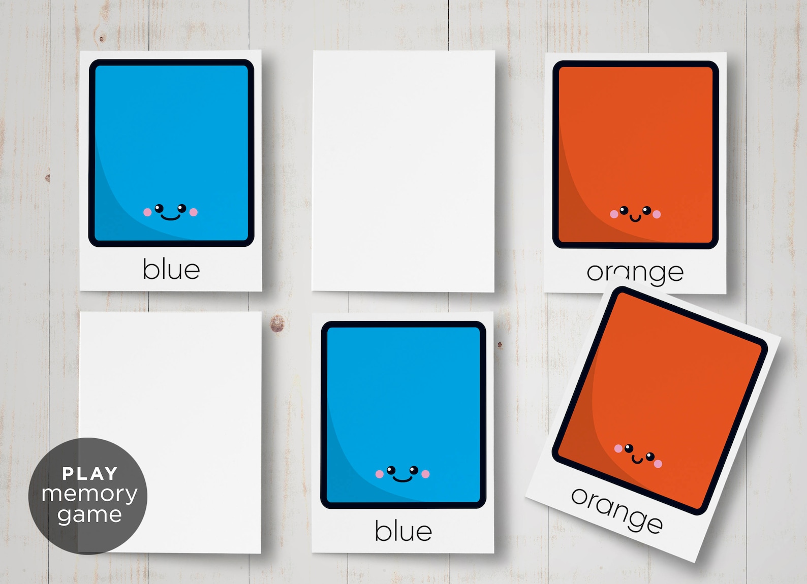 Color Flash Cards for Kids, Preschool Learning Printables Flash Cards ...
