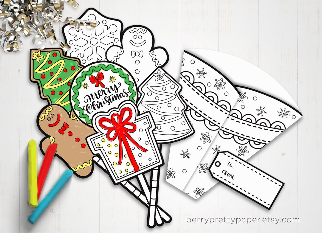 Printable Christmas Card, Christmas Coloring Pages for Kids, Printable ...
