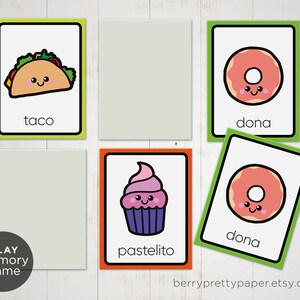 Spanish Food Flashcards for Kids - Learn Spanish Flash Cards for ...