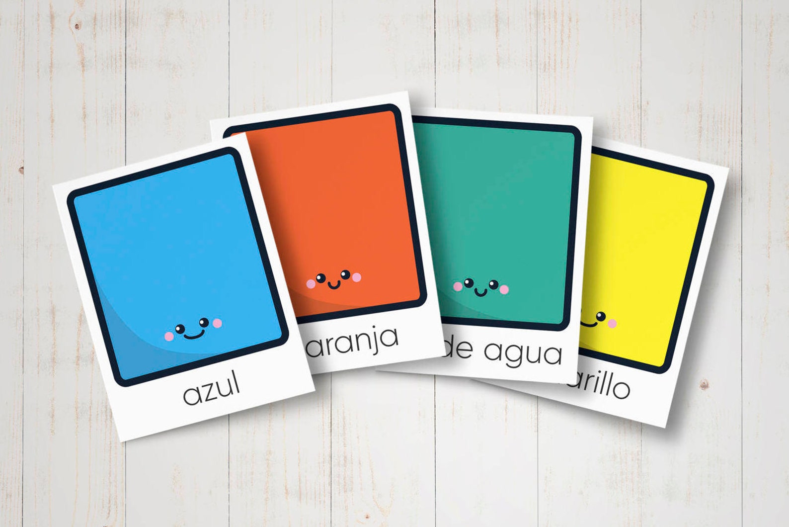Flashcards Spanish Colors for Kids - Print, Cut and Learn Spanish ...