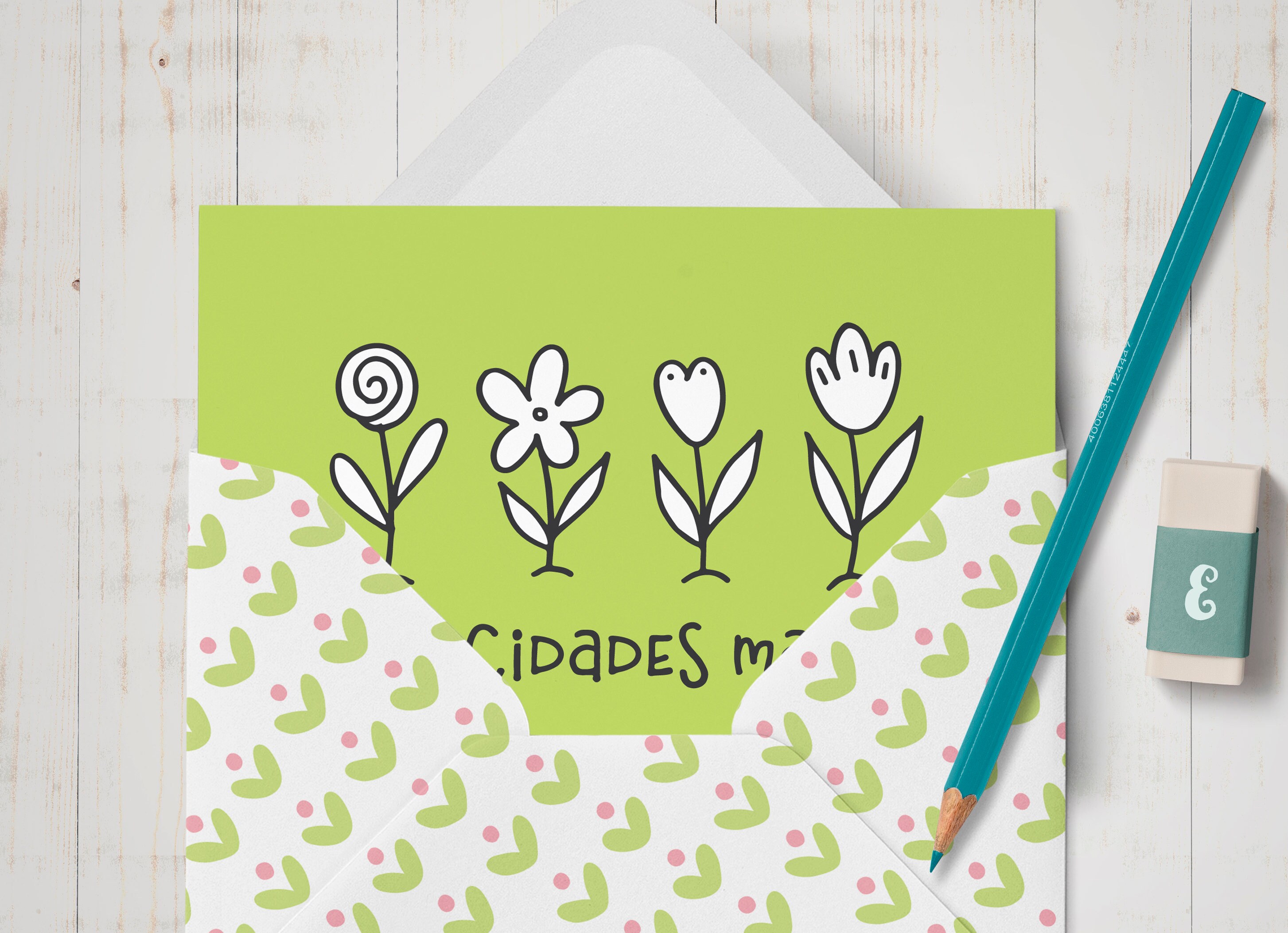 Dia De Las Madres Printable Card, Spanish Mothers Day Card, Set of ...