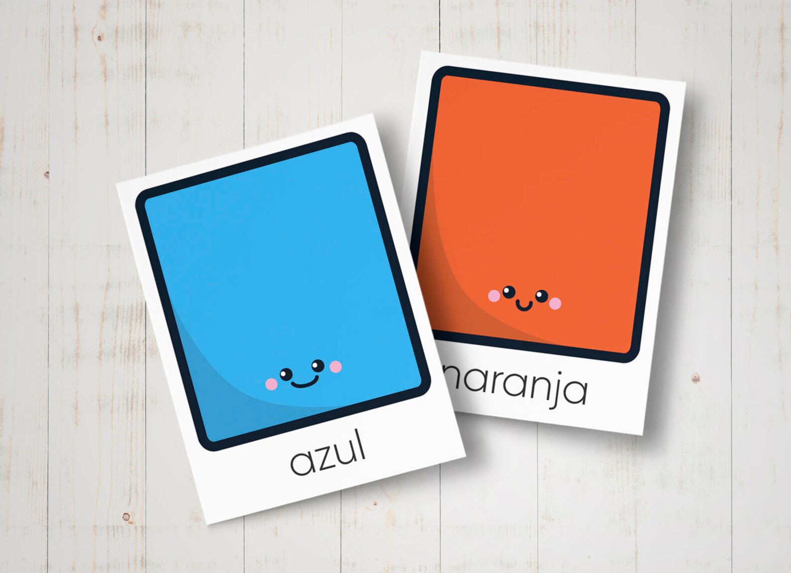 Flashcards Spanish Colors for Kids - Print, Cut and Learn Spanish ...