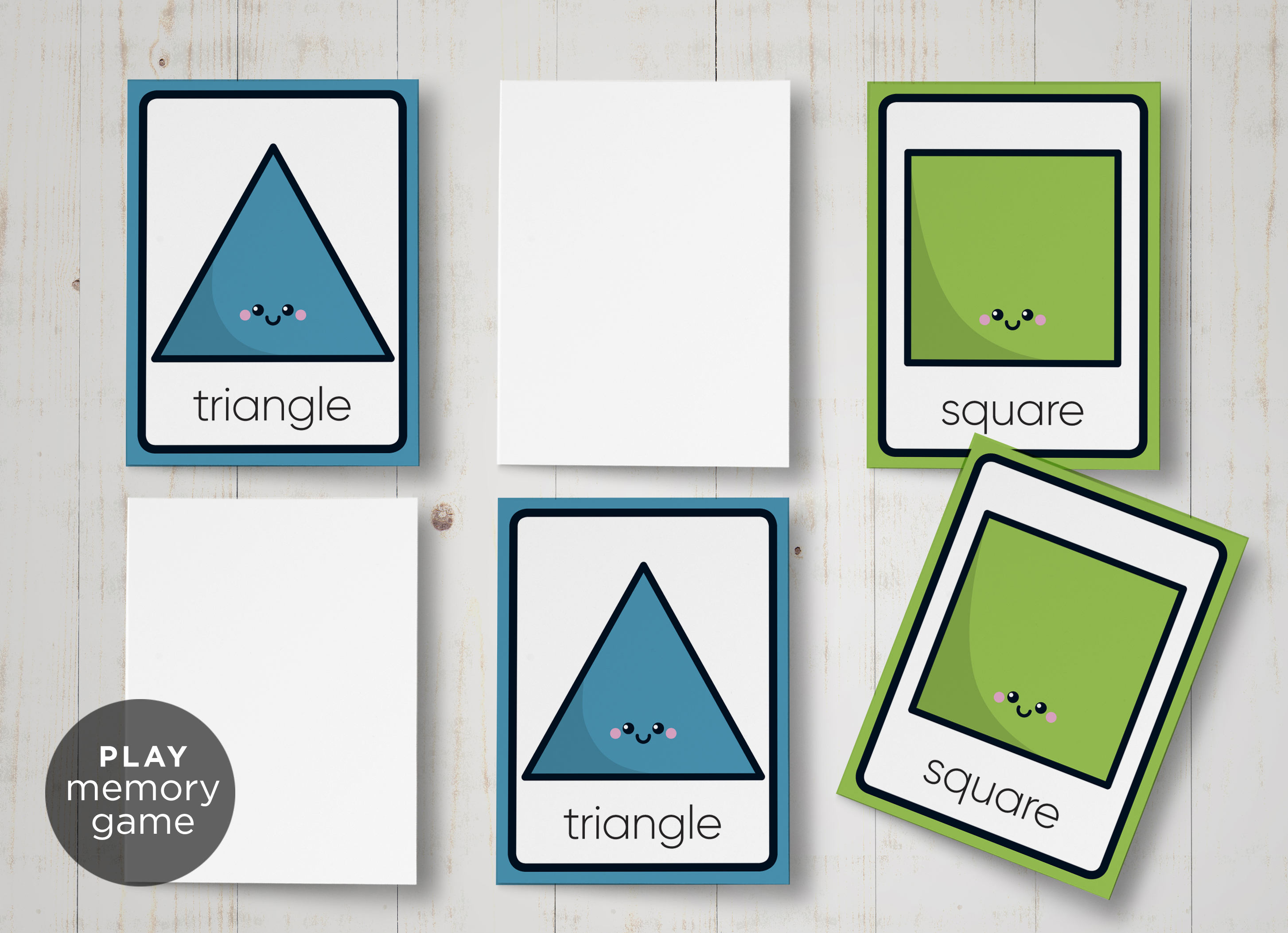 Tarjetas para aprender las figuras geometricas en Ingles para niños ...