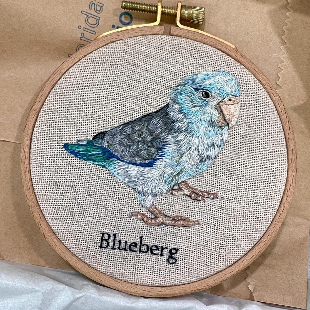 Pet Embroidered Portrait, Custom Order, 4inch Hoop - Etsy