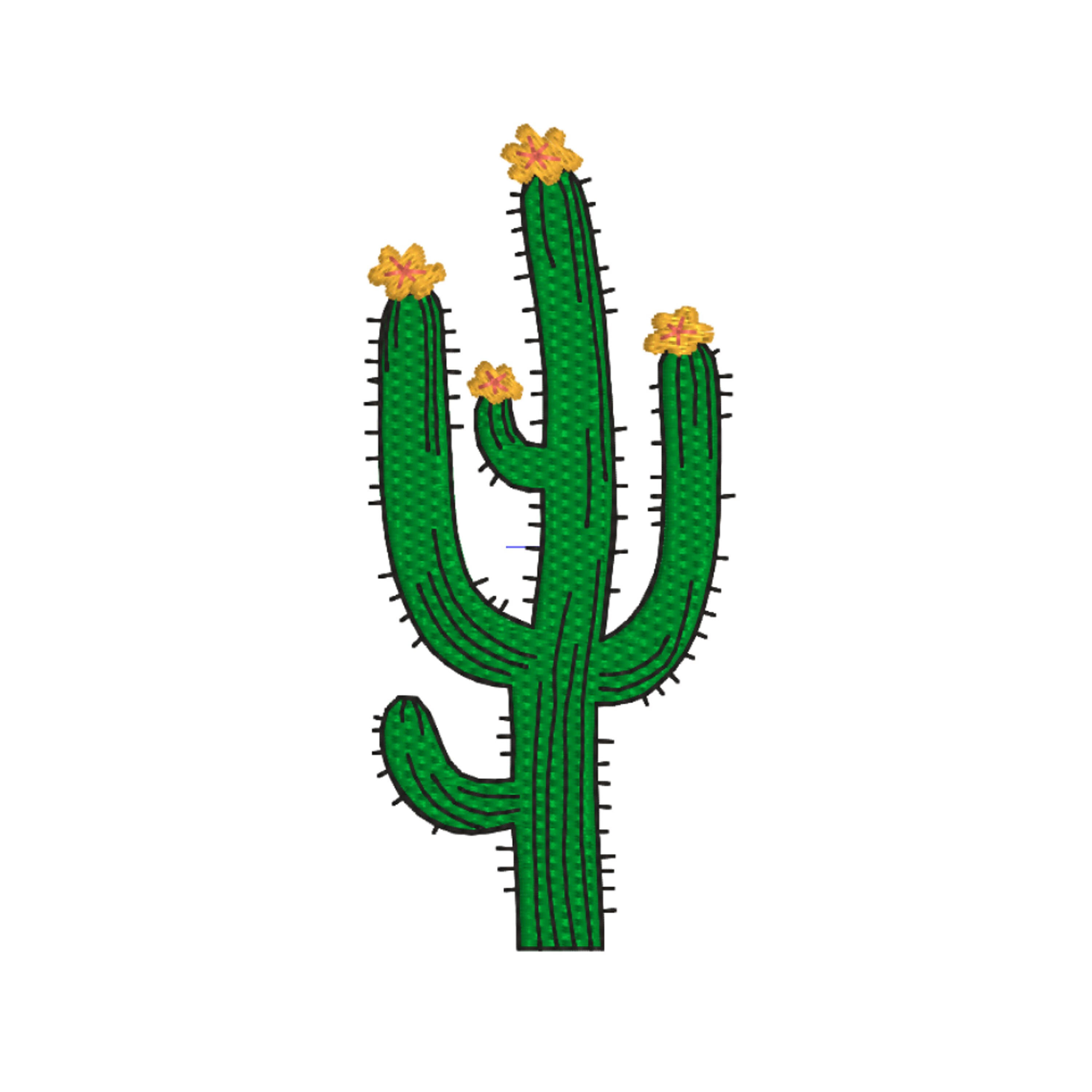 Cactus Machine Embroidery Design, Southwest Cactus Embroidery, Mexican ...