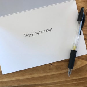 Baptism Day or Baptism Anniversary Card - Etsy
