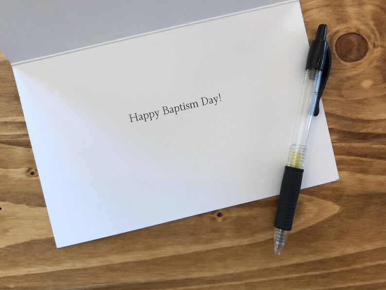 Baptism Day or Baptism Anniversary Card - Etsy