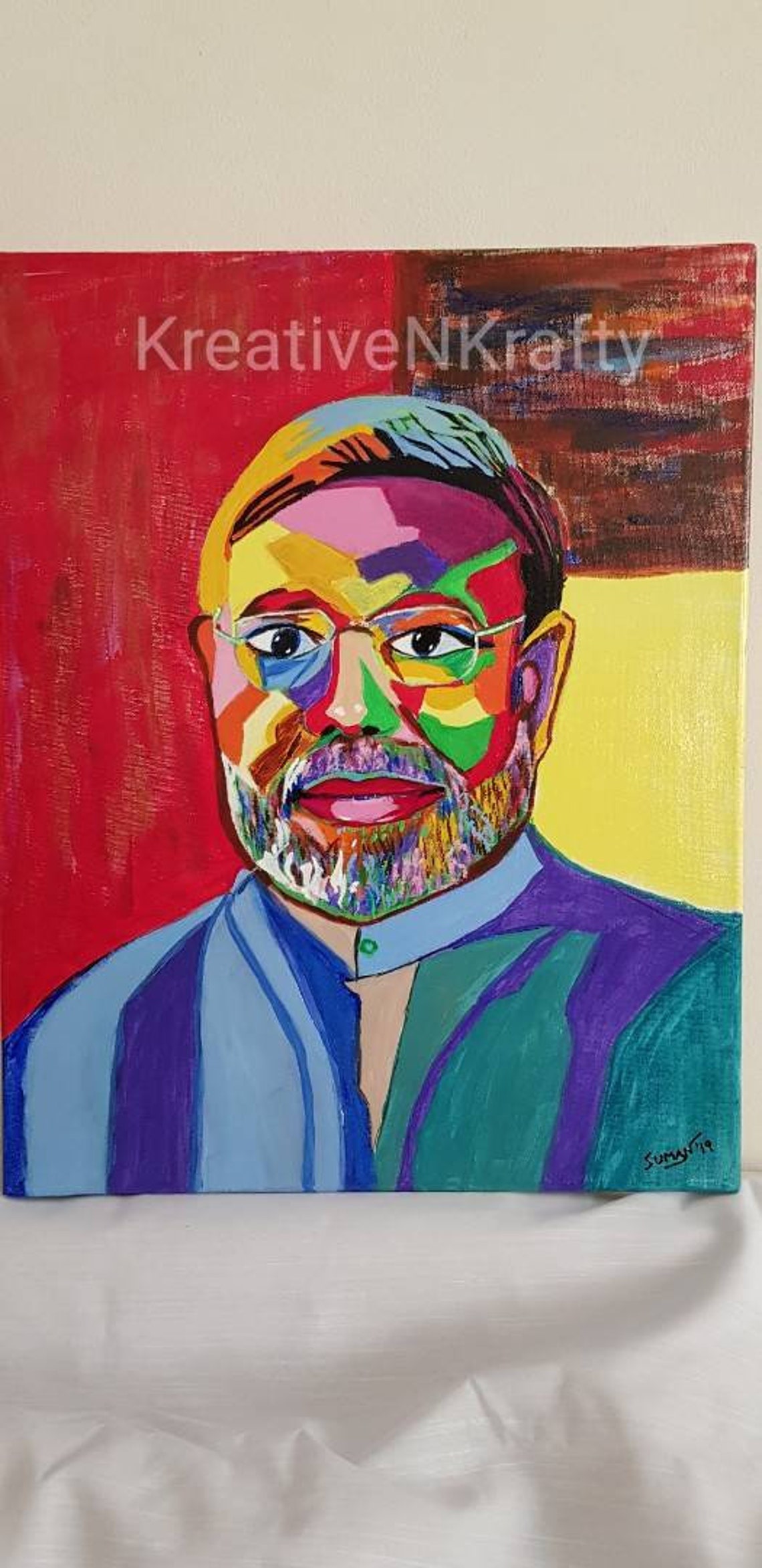 Pop Art Portrait of Narendra Modi - Etsy