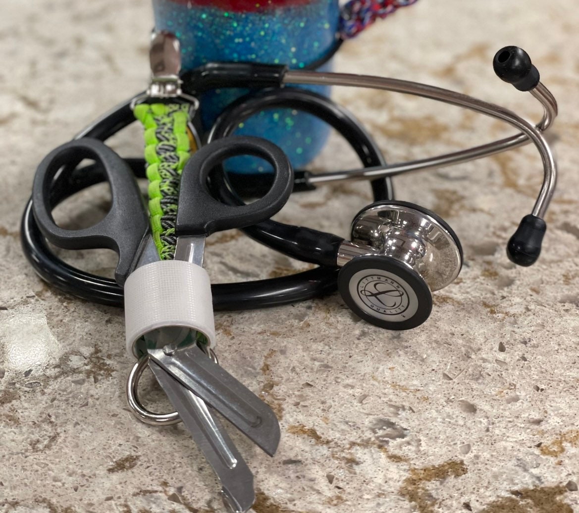 Trauma Shear and Medical Tape Holder, Nurse Gift, Paracord Scissor ...