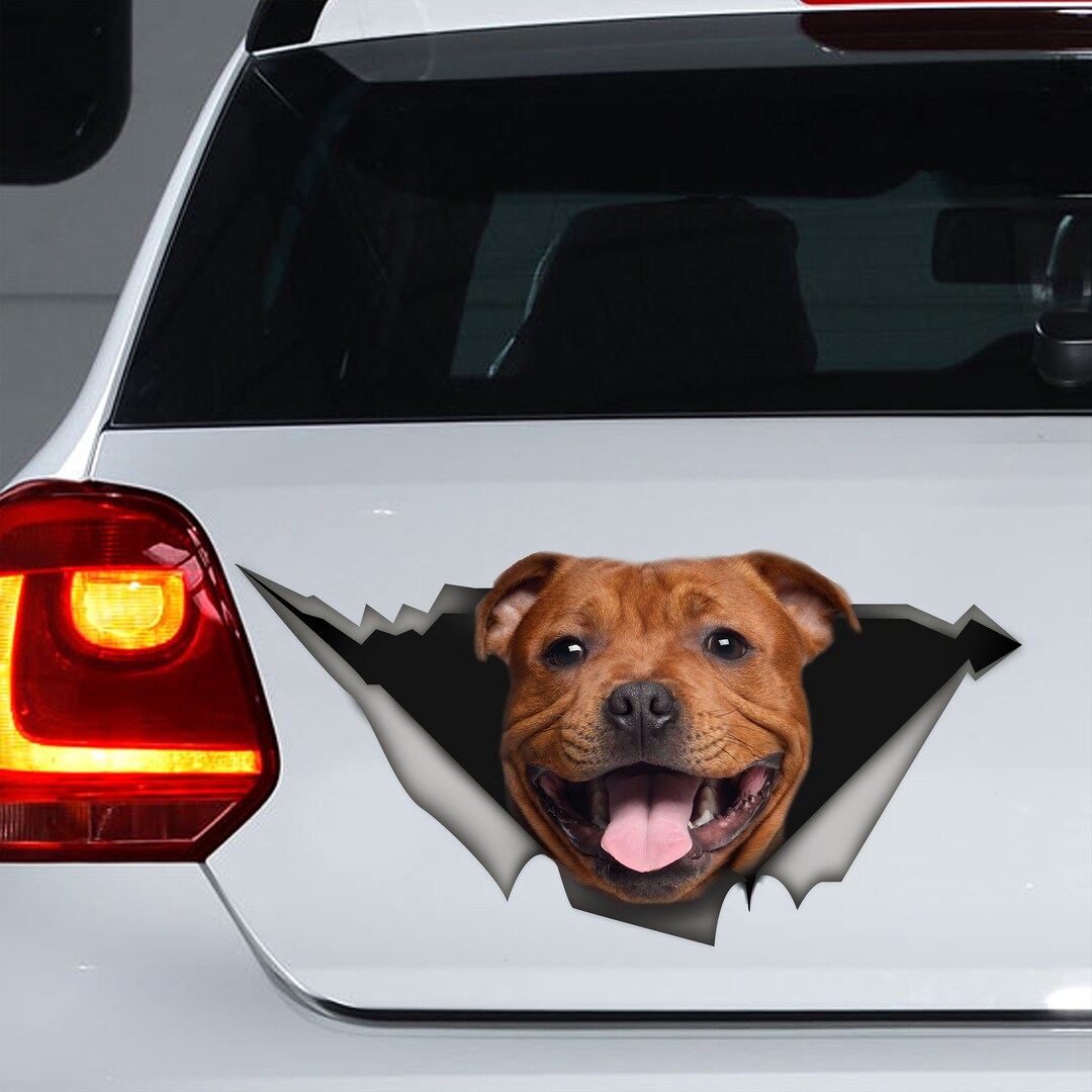 Staffordshire Bull Terrier Car Decal, Staffordshire Bull Terrier ...