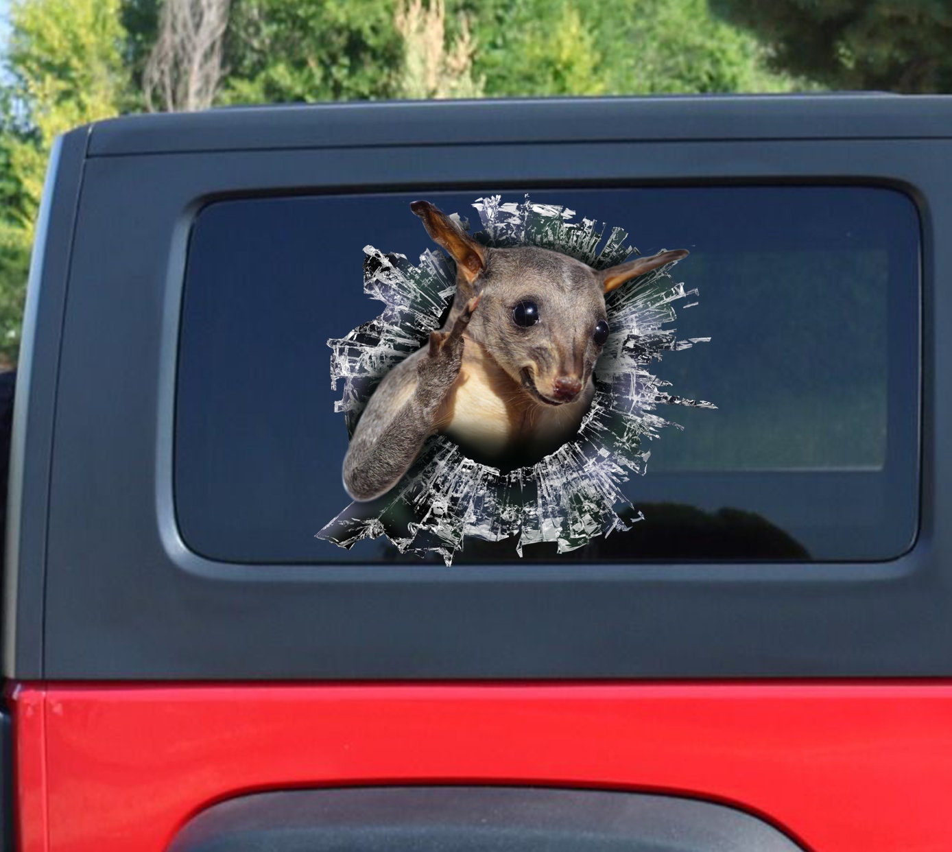 Possum Window Decal Possum Car Sticker Possum Car Decal - Etsy Canada