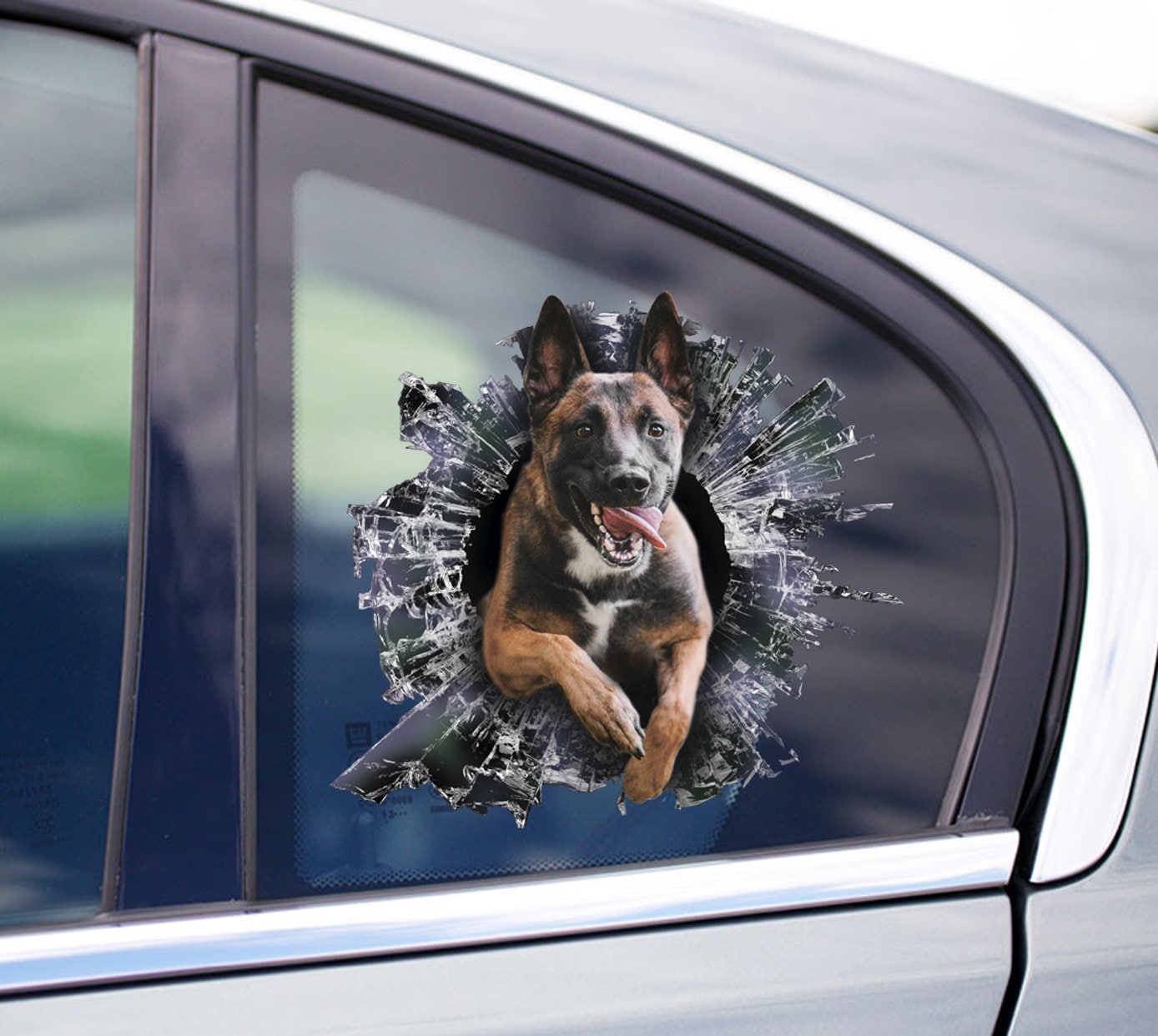 Malinois Dog Window Decal Belgian Malinois Car Sticker Pet - Etsy