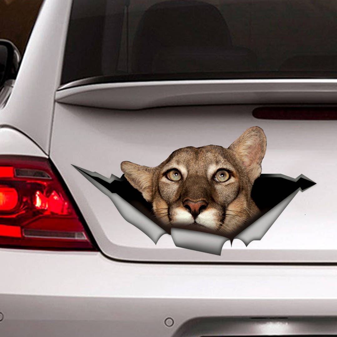 Puma Car Decal, Vinyl Decal, Car Decoration, Cat Decal, Puma Sticker ...