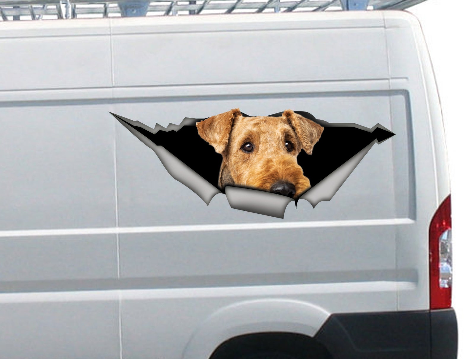Airedale Terrier Sticker Car Decal Vinyl Decal Pet Sticker | Etsy