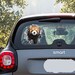 Red Panda Window Sticker, Brocken Window Car Decal, Red Panda Decal - Etsy