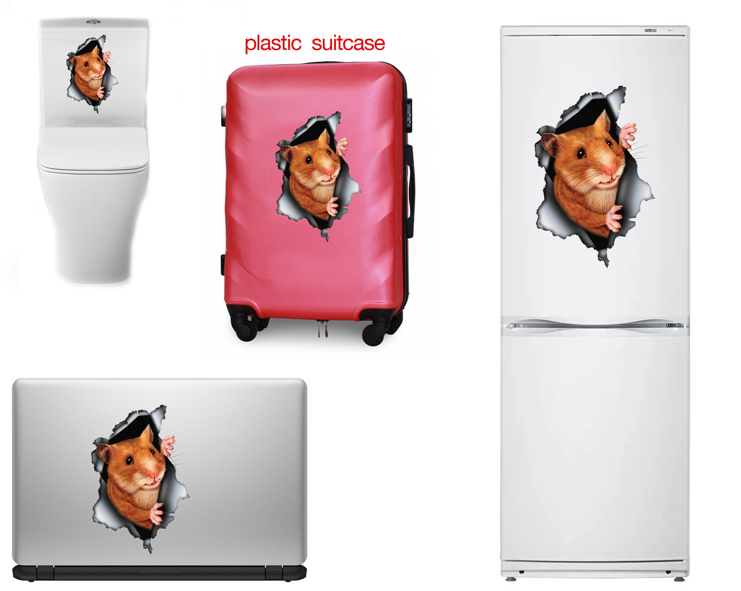 Funny Hamster Car Decal Hamster Magnet Hamster Decal - Etsy