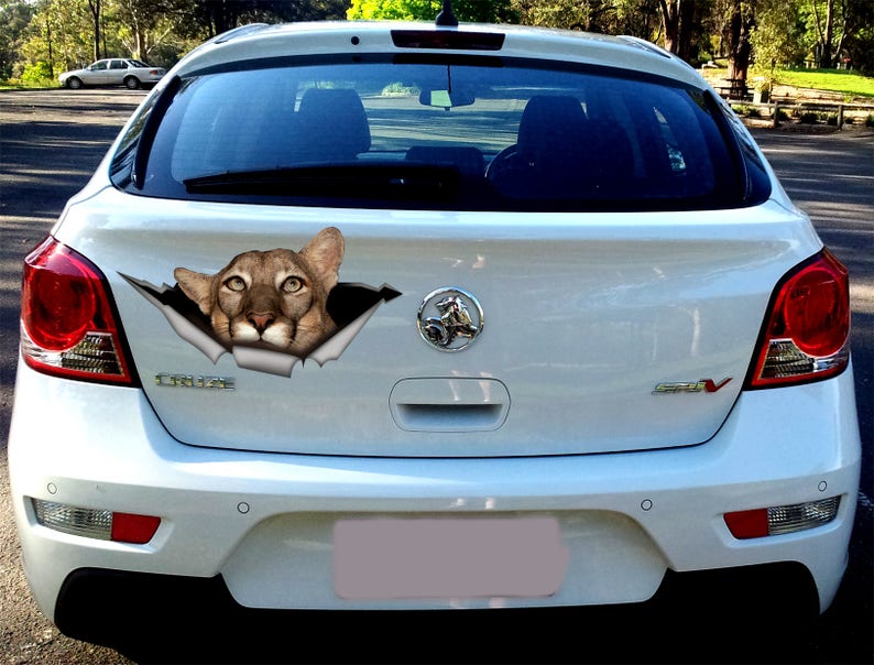 Puma Car Decal Vinyl Decal Car Decoration Cat Decal Puma - Etsy