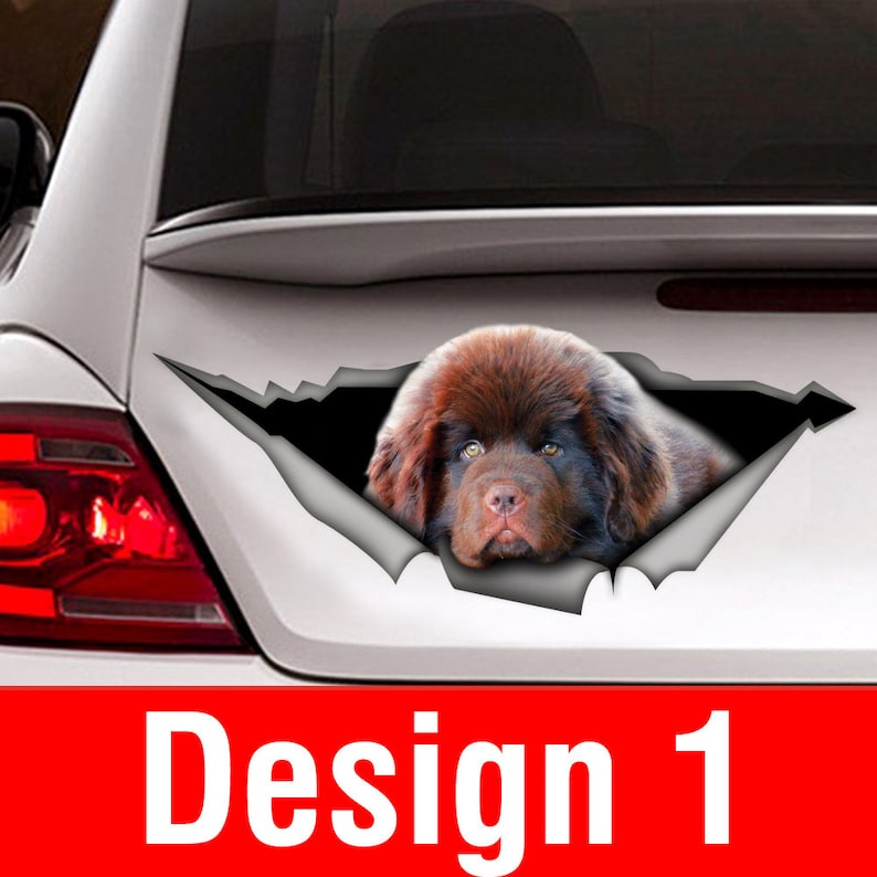 Newfoundland Car Sticker , Dog Car Decal, Newfie Decal, Car Decoration ...