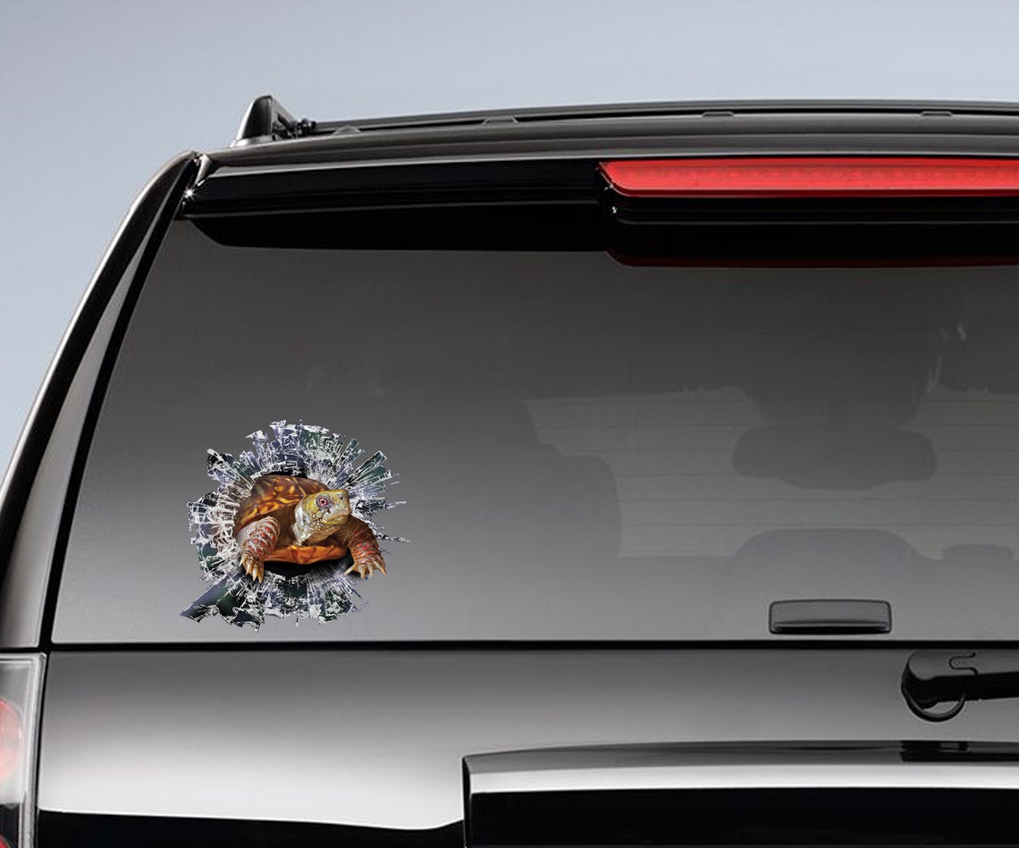 Tortoise Window Sticker, Car Sticker, Tortoise Car Decal - Etsy