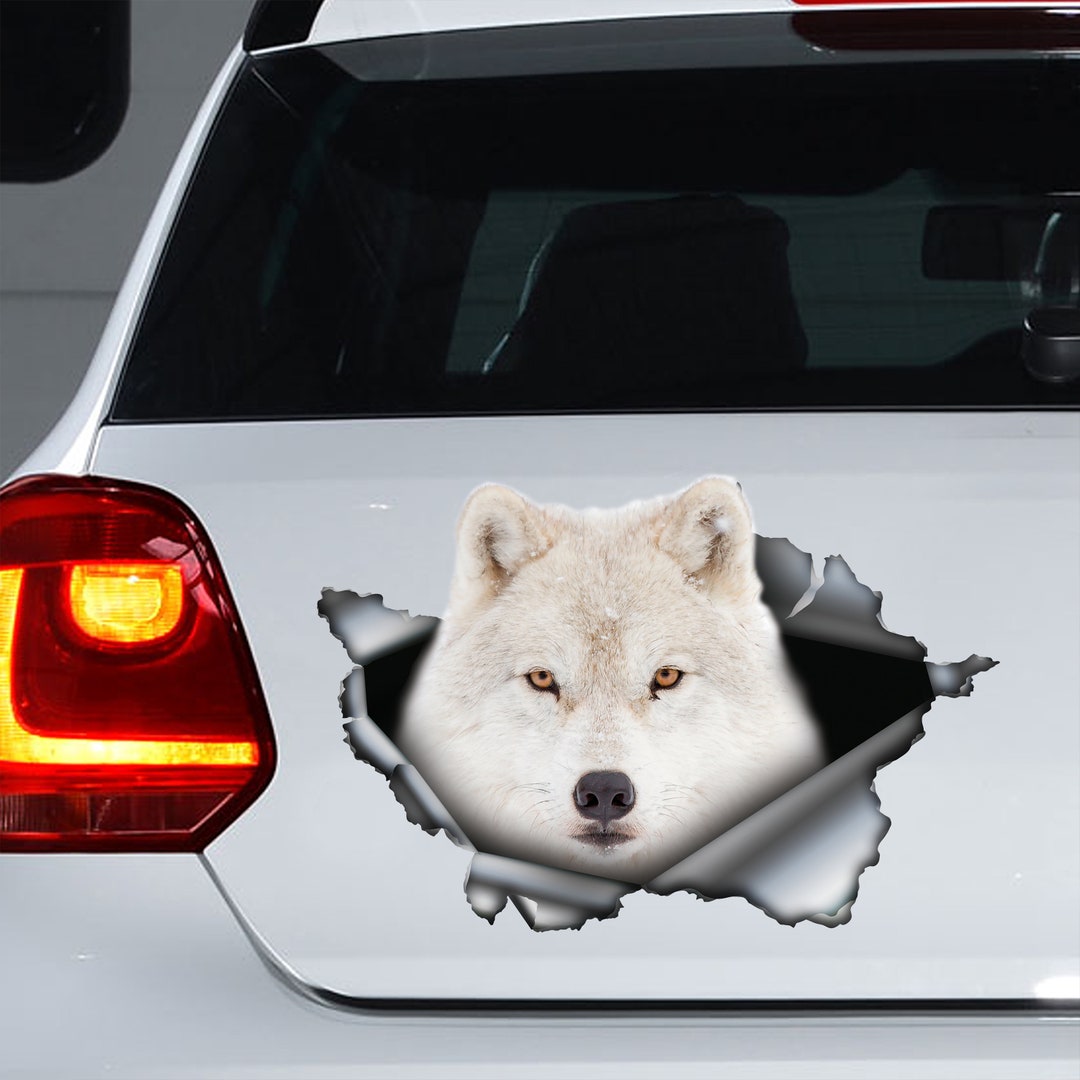 Arctic Wolf Decal , Arctic Wolf Magnet, Arctic Wolf Sticker, Wolf Decal ...