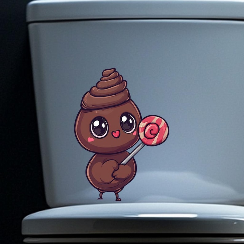 Poop Sticker, Poop Decal, Funny Bathroom Decals - Etsy