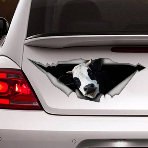 Cow Car Decal Vinyl Decal Car Decoration Farm Decal Cow - Etsy