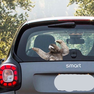 Sloth Window Sticker, Car Sticker, Sloth Car Decal, Funny Sticker - Etsy