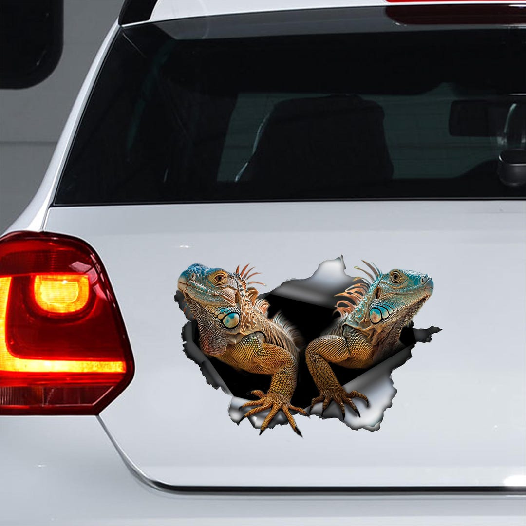 Two Iguanas Decal, Car Sticker, Iguana Magnet - Etsy