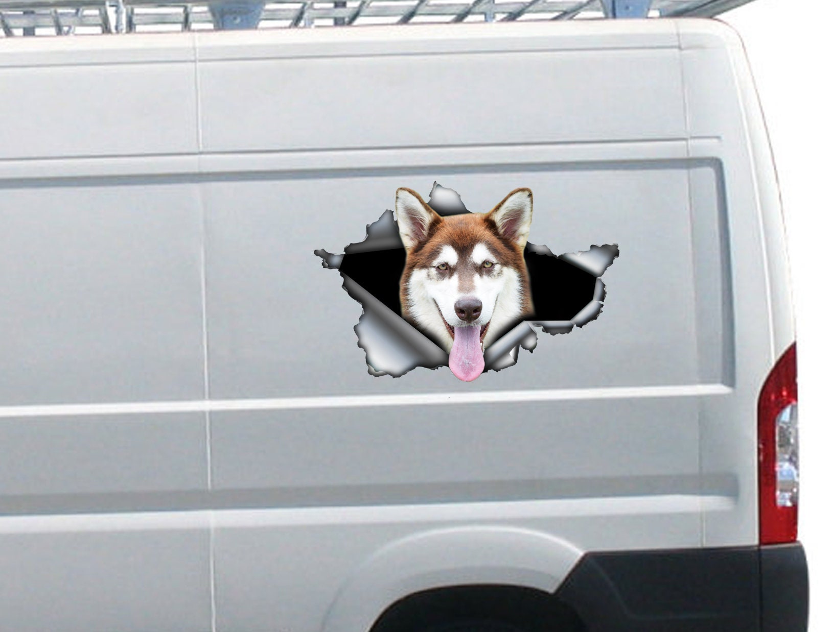 Red Husky Sticker Car Decoration Car Sticker red Husky - Etsy