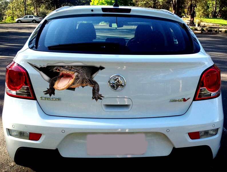Crocodile Car Decal Vinyl Decal Car Decoration Reptile | Etsy