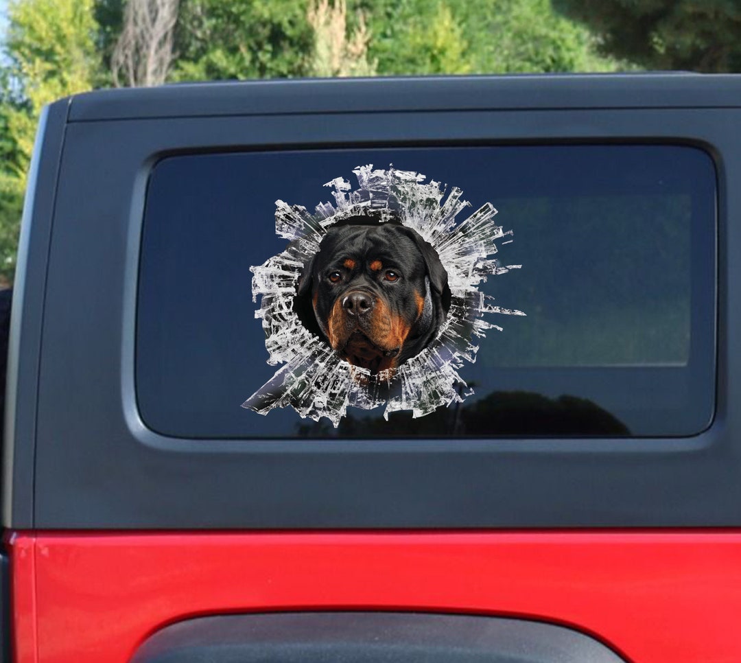 Rottweiler Window Decal, Rottweiler Sticker, Rottweiler Car Decal, Rott ...