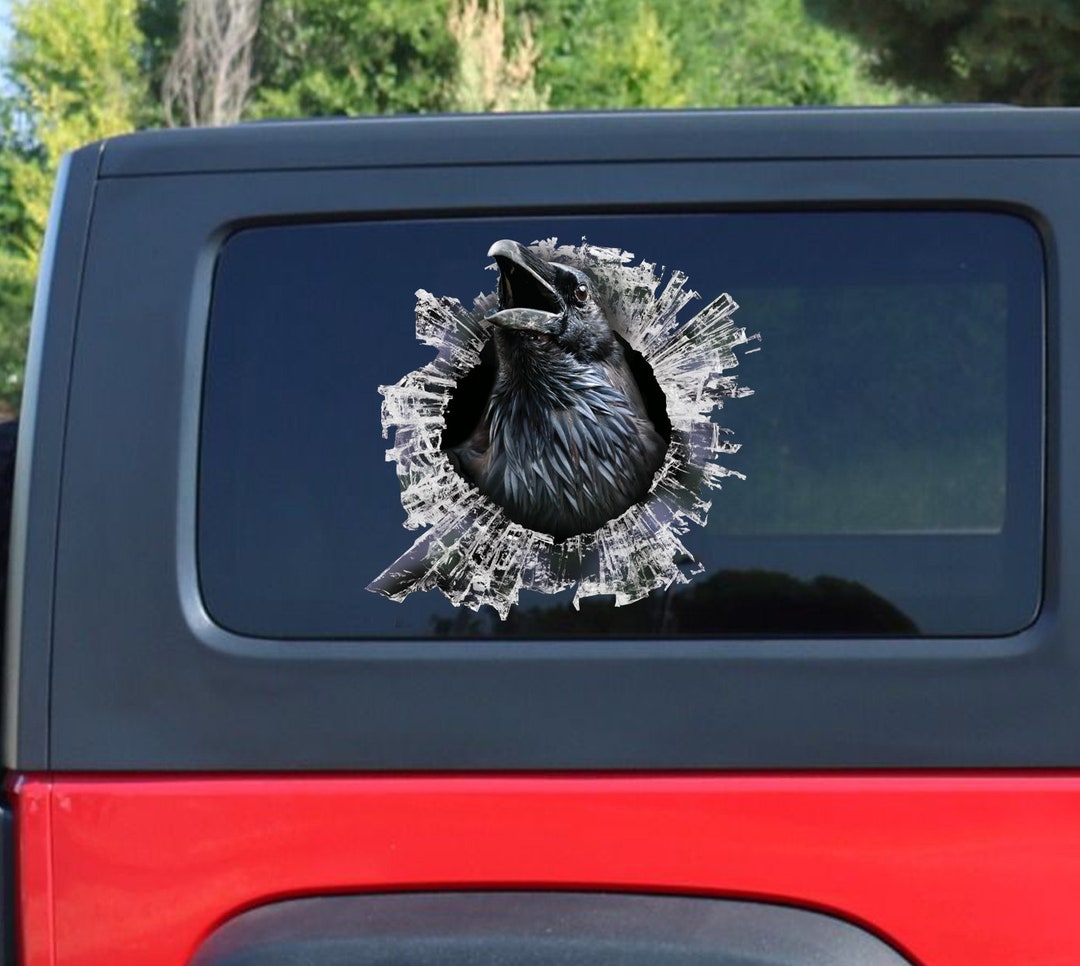 Crow Window Sticker , Crow Sticker, Crow Decal, Bird Decal - Etsy