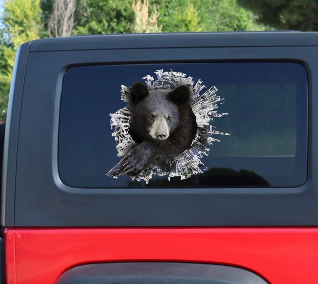 Black Bear Window Decal, Black Bear Sticker, Bear Car Decal - Etsy