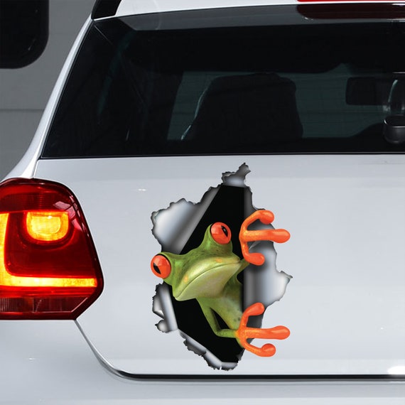 Frog Car Decal Frog Magnet Frog Sticker Frog Decal - Etsy