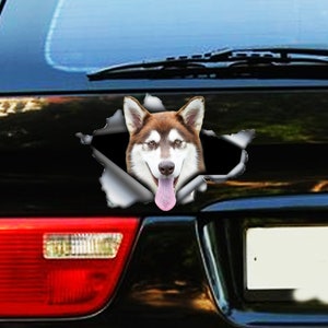 Red Husky Sticker , Car Decoration, Car Sticker ,red Husky Decal - Etsy
