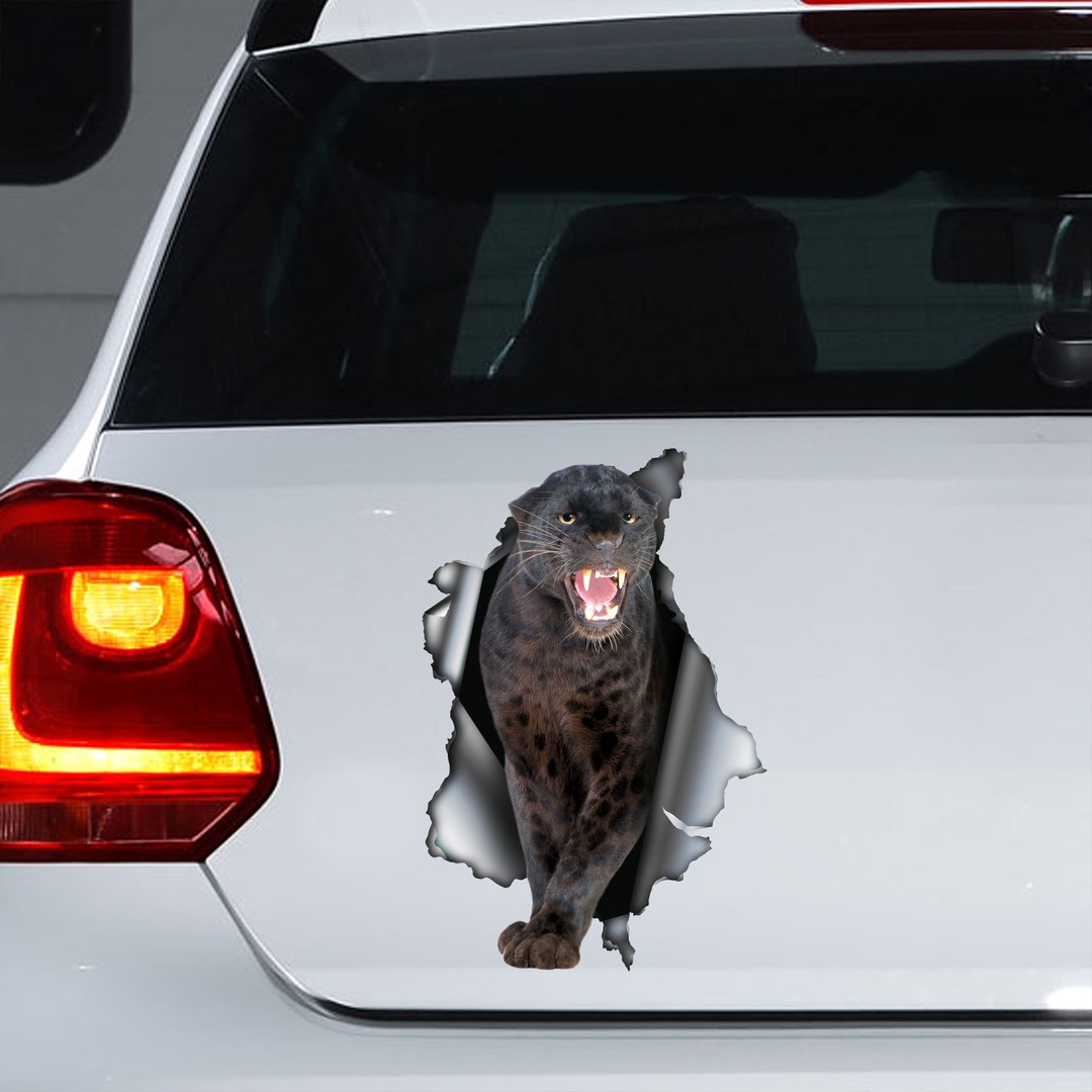 Black Leopard Decal , Black Leopard Magnet, Black Leopard Sticker ...