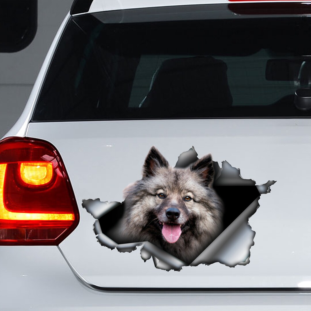 Keeshond Decal , Keeshond Magnet, Keeshond Sticker, Keeshond Car Decal ...
