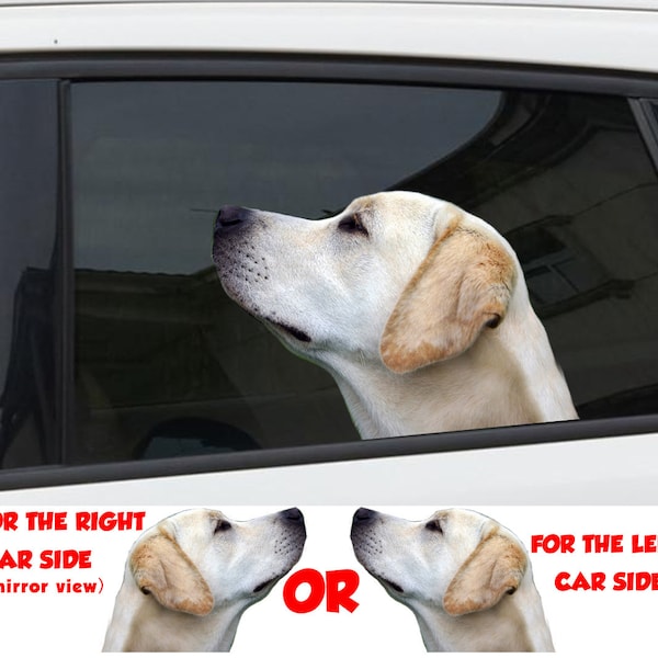 Yellow Lab Decal - Etsy