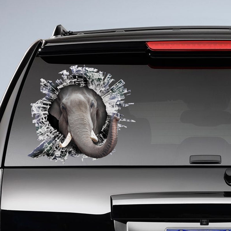 Elephant Car Decal - Etsy Canada