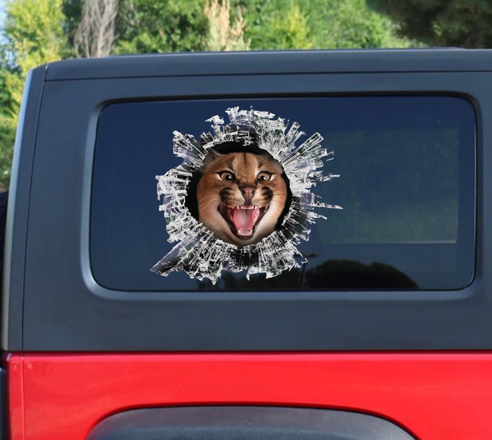 Caracal Window Sticker, Car Sticker, Caracal Car Decal, Window Sticker ...