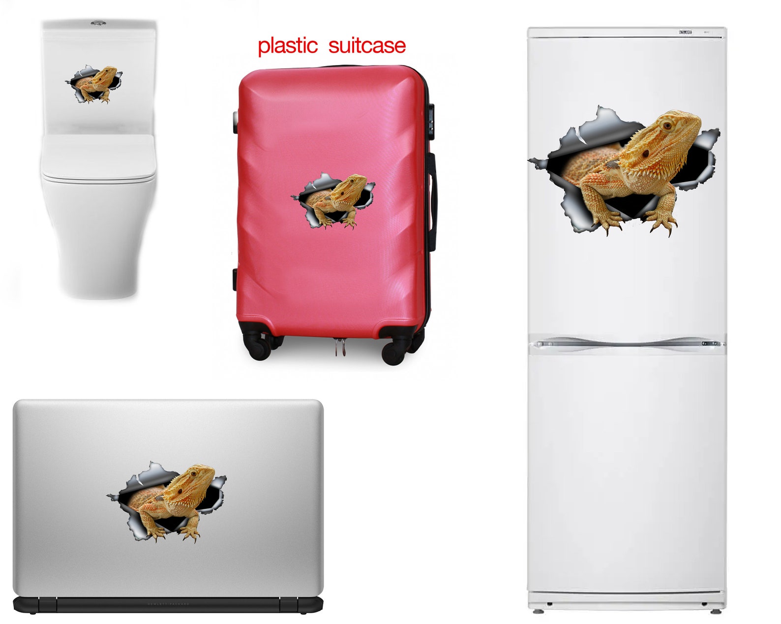 Bearded Dragon Car Decal, Bearded Dragon Magnet, Bearded Dragon Car ...