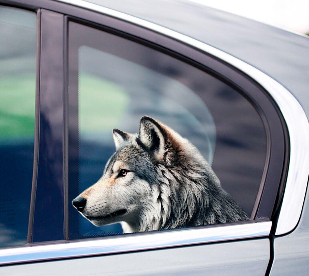 Wolf Car Sticker, Wolf Decal, Window Sticker - Etsy