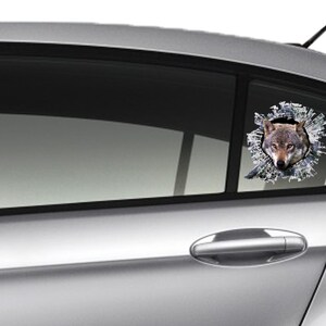 Wolf Window Sticker, Car Sticker, Wolf Car Decal - Etsy