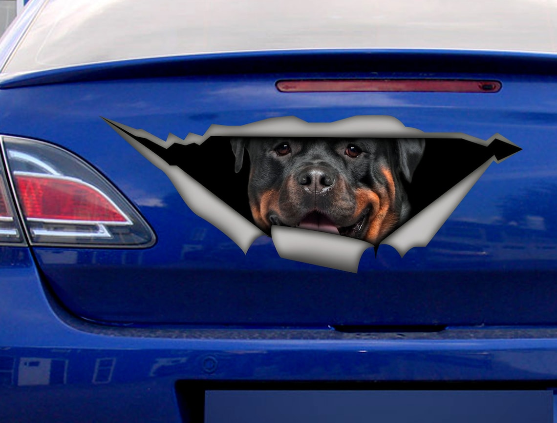 Rottweiler Car Decal Rott Decal Rott Magnet Rottweiler - Etsy
