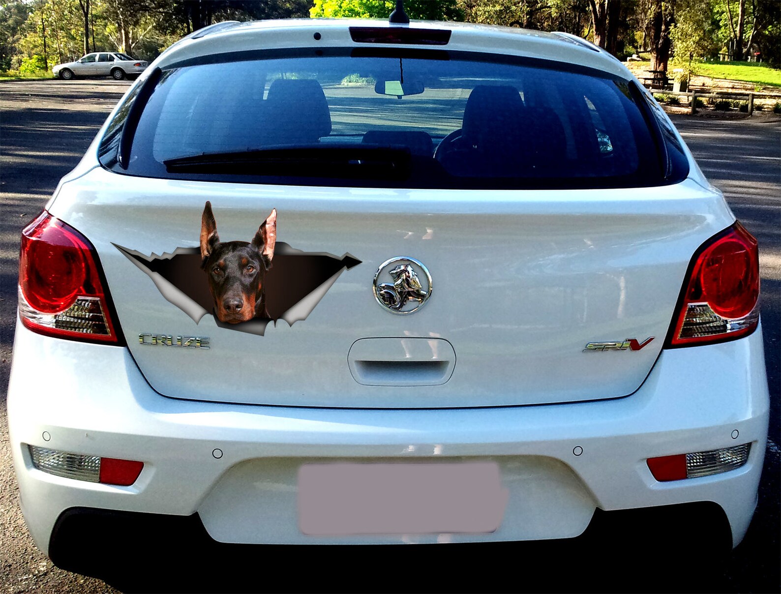 Doberman Car Decal, Doberman Sticker , Doberman Magnet, Funny Decal ...