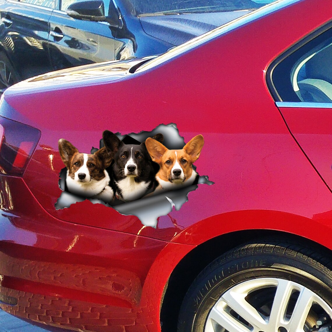 Funny Corgi Car Decal Corgi Decal Car Sticker Dog Decal - Etsy